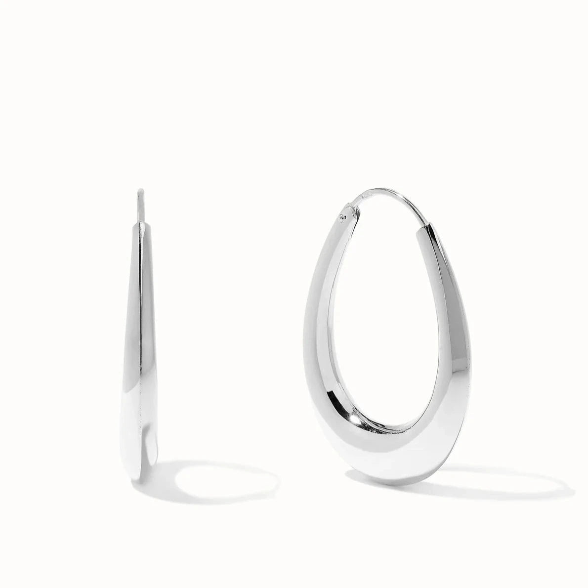Oval Hoops - Silver – HOST concept